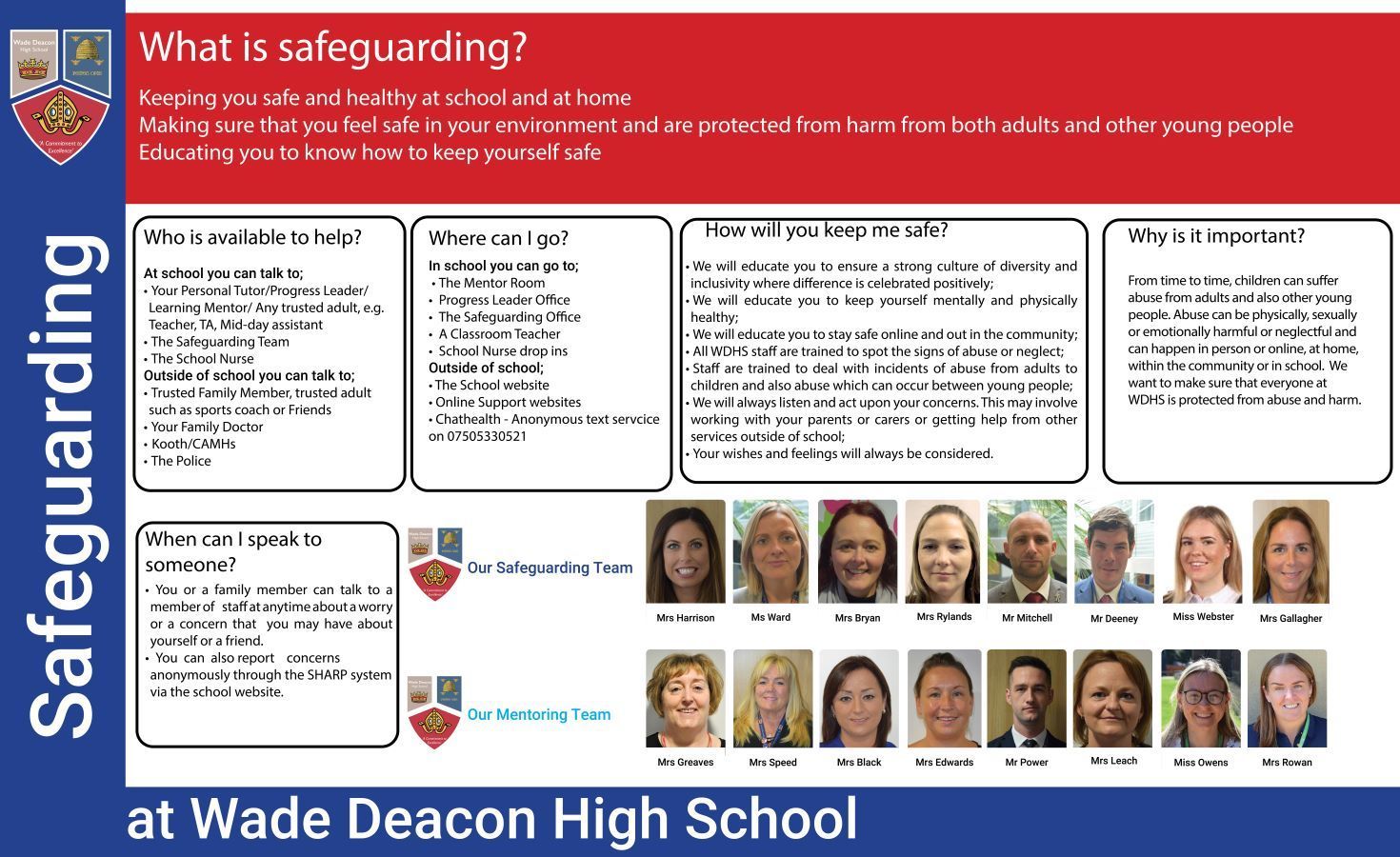 Wade Deacon High School - Safeguarding and Pastoral Care