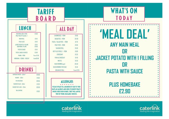 Wade Deacon High School - Restaurant & Menu